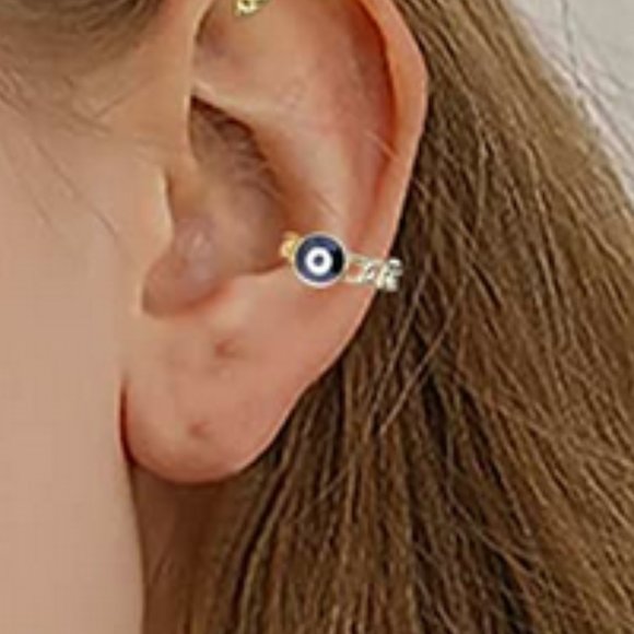 Jewelry | Evil Eye Faux Ear Cuff Earring | Poshmark